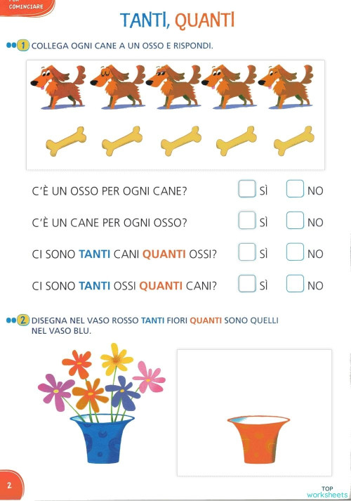 TANTI QUANTI. Scheda interattiva | TopWorksheets