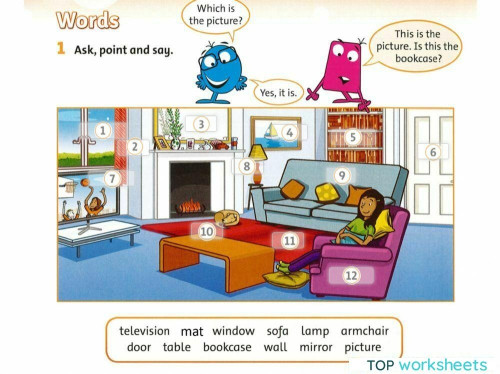 Get-ready U2, L1 Slide 1. Interactive worksheet | TopWorksheets