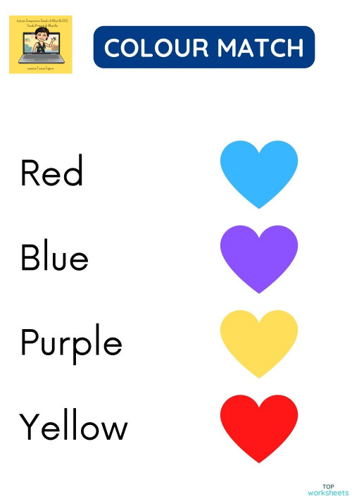 Revision _ colours. Scheda interattiva | TopWorksheets