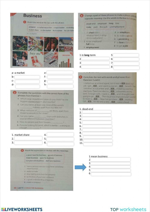 Vocabulary. Interactive worksheet | TopWorksheets