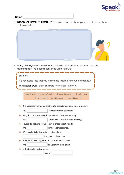 Basic Intermediate 04 - Exam. Interactive worksheet | TopWorksheets