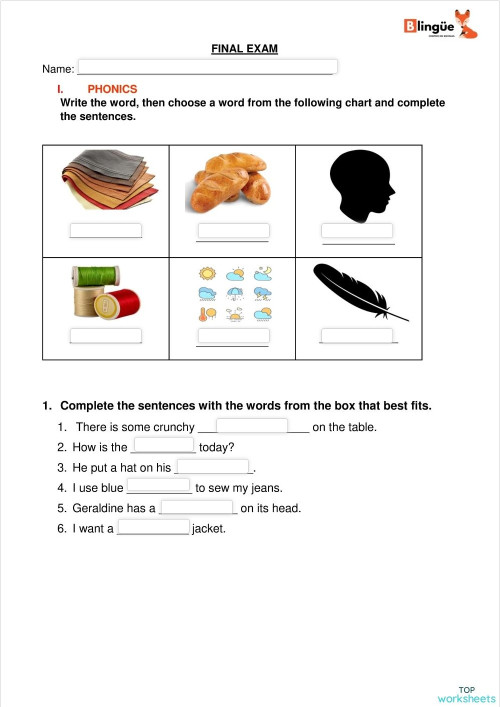 Final exam - Movers SMJ. Interactive worksheet | TopWorksheets