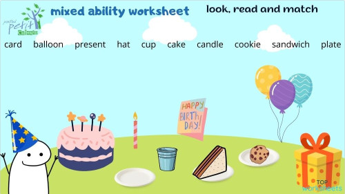 my birthday (vocabulary). Interactive worksheet | TopWorksheets