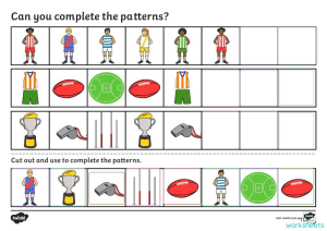 Football Patterns. Interactive worksheet | TopWorksheets