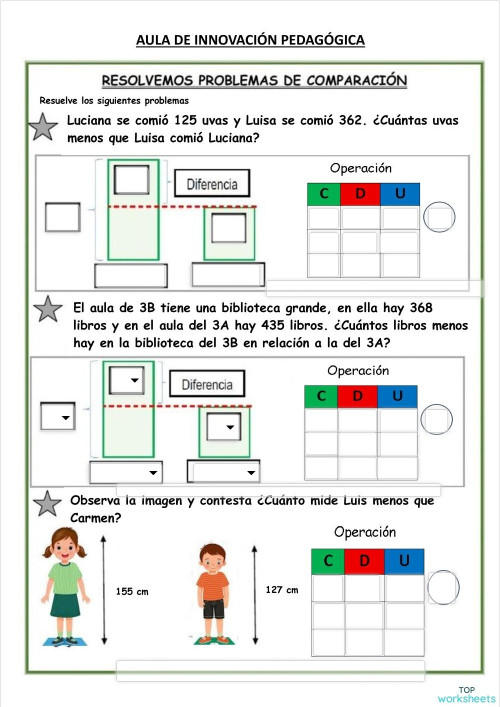 SUMAS CON LLEVADA. Ficha interactiva | TopWorksheets