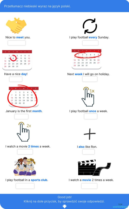 Interactive worksheets and online exercises in Poland | TopWorksheets
