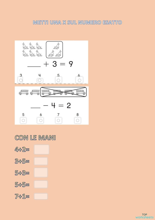 PROBLEMI CLASSE PRIMA 2. Scheda interattiva | TopWorksheets