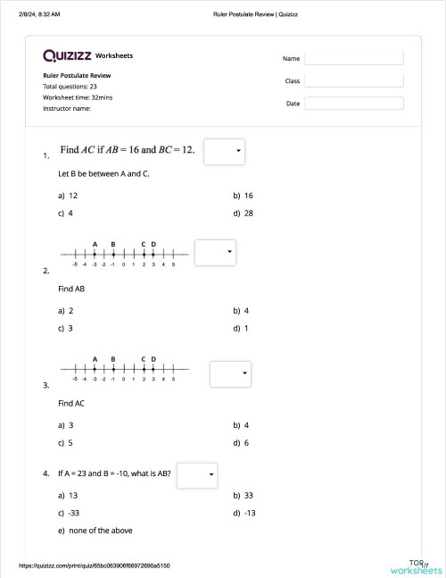 Geometry: interactive worksheets and online exercises | TopWorksheets