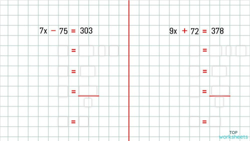 Fórmula general cuadrática. Ficha interactiva | TopWorksheets