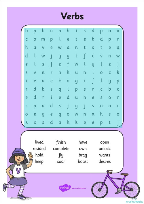 verbs review. Interactive worksheet | TopWorksheets