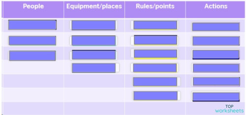 Complete que table PP6 04.02.2023. Interactive worksheet | TopWorksheets