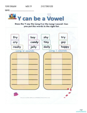 ENGLISH YEAR 1 WEEK 39. Interactive worksheet | TopWorksheets