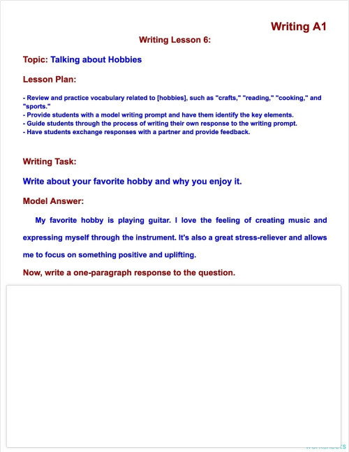2- L6 to L 10 - Practical writing A1-A2 (Copied). Interactive worksheet ...