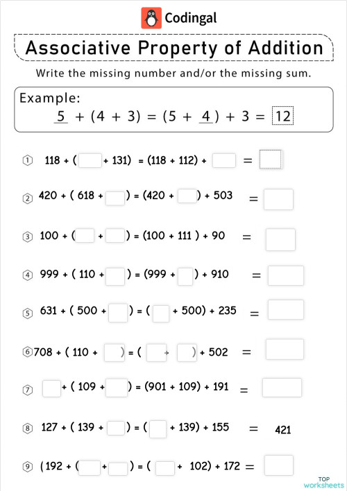 Addition: interactive worksheets and online exercises | TopWorksheets