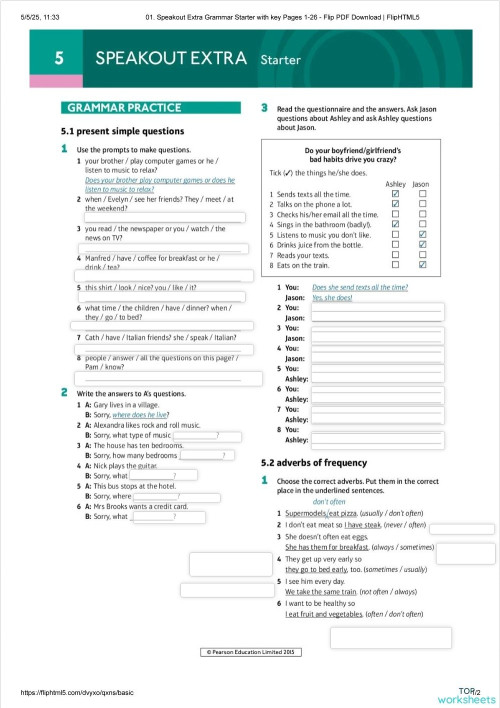 CLASS 14/05 - EXTRA GRAMMAR. Interactive worksheet | TopWorksheets
