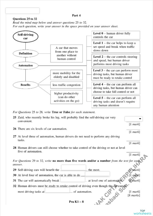 UASA-YEAR 4 - Part 1- Set 1. Interactive worksheet | TopWorksheets