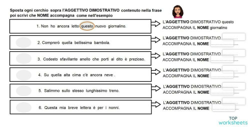 Interactive worksheets and online exercises in italian | TopWorksheets
