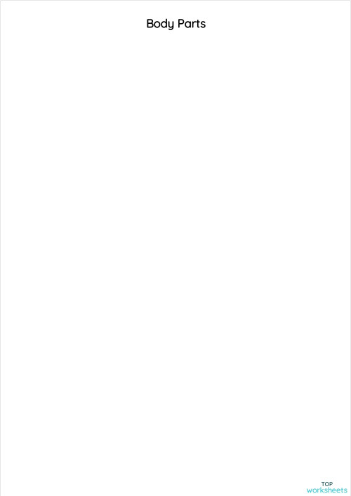 Body parts. Interactive worksheet | TopWorksheets