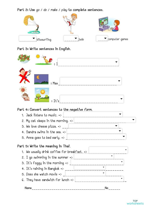 Secondary_1_re. Interactive worksheet | TopWorksheets