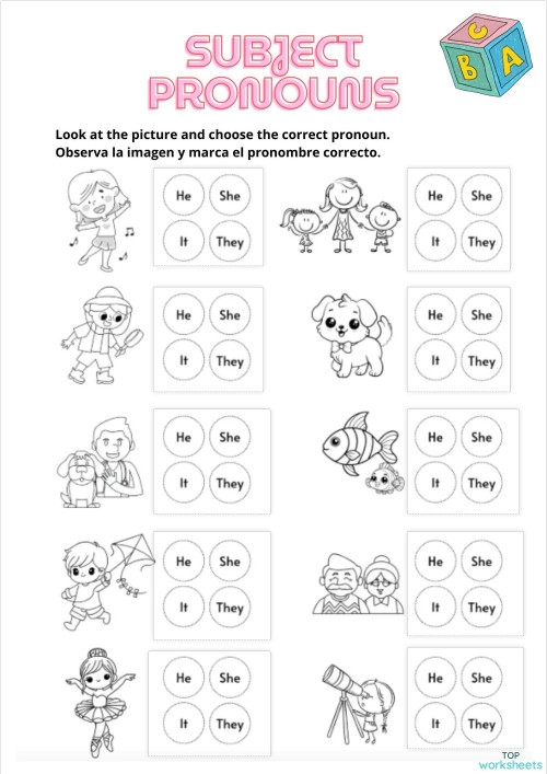 Personal Pronouns 1 Ao Interactive Worksheet