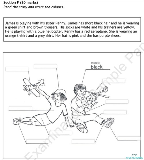 Junior practice Section F. Interactive worksheet | TopWorksheets