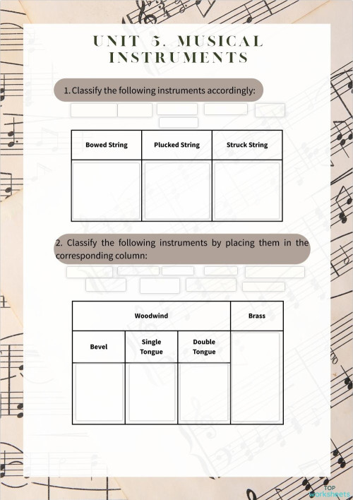 Review Exercises Unit 5. Interactive worksheet | TopWorksheets