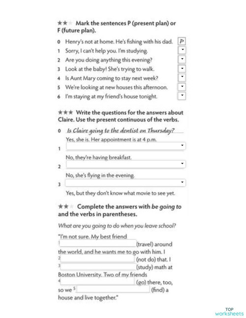 EXAM 1° CBJ. Interactive worksheet | TopWorksheets