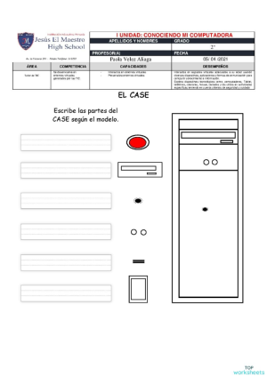 El Case. Ficha interactiva | TopWorksheets