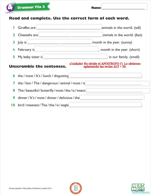 English language: interactive worksheets and online exercises ...