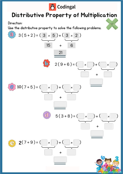 M_G02M10L45_WA01_Properties of Multiplication. Interactive worksheet ...