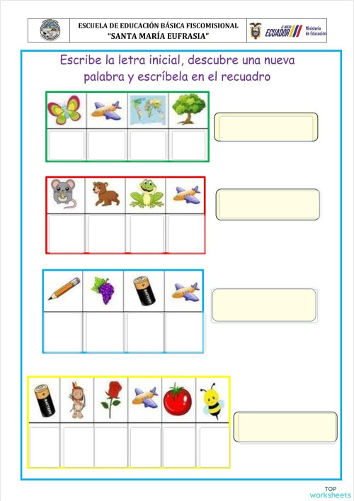 EVALUACIÓN EXPRESIÓN ORAL Y ESCRITA. Ficha interactiva | TopWorksheets