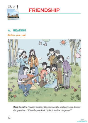 UNIT1: FRIENDSHIP. Interactive worksheet | TopWorksheets
