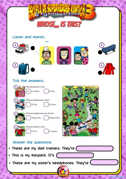 TPS2 Whose... is this?. Interactive worksheet | TopWorksheets