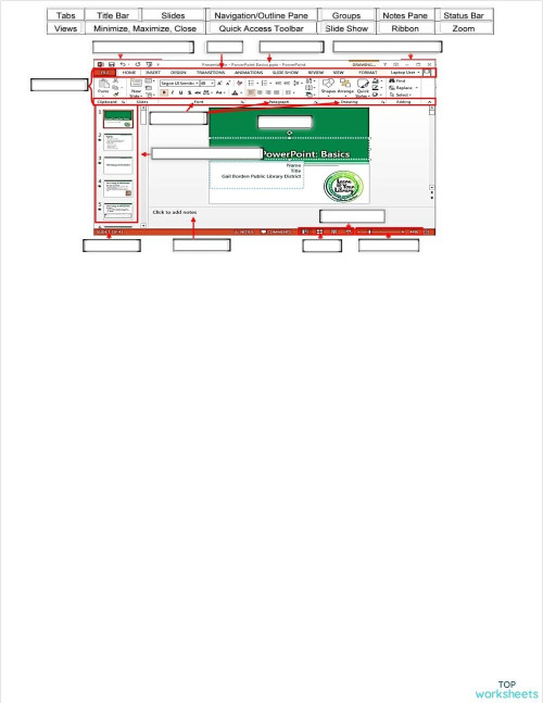 Power Point Window. Interactive worksheet | TopWorksheets