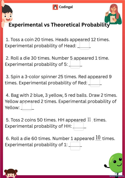 M_G07M20L67_WC02_Experimental vs Theoretical Probability. Interactive ...