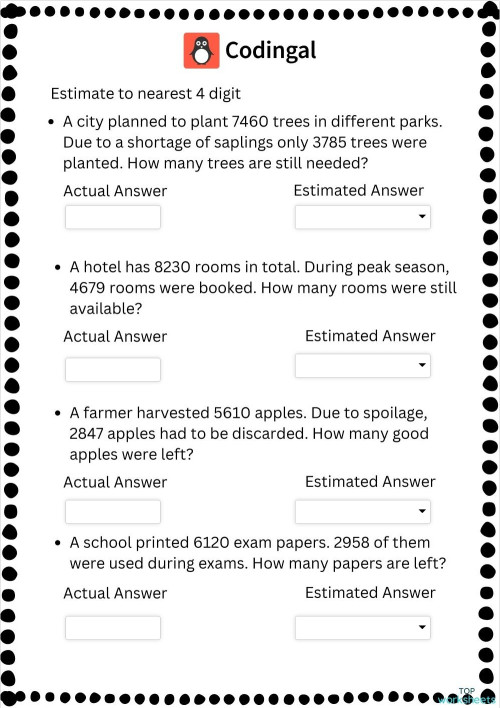 4th grade: interactive worksheets and online exercises | TopWorksheets