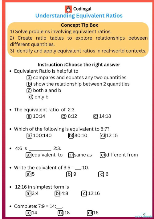 M_G06M06L23_WA01_Understanding Equivalent Ratios. Interactive worksheet ...