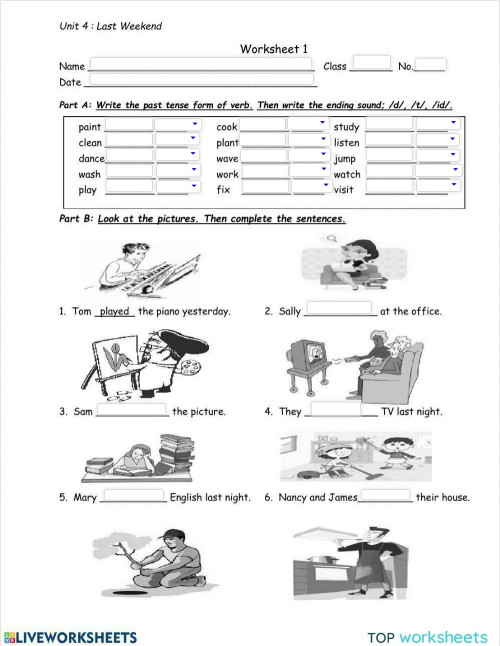 ws.1 unit 4. Interactive worksheet | TopWorksheets