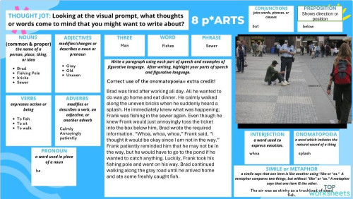 8 p*ARTS handout. Interactive worksheet | TopWorksheets