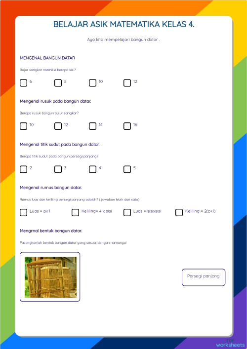BELAJAR ASIK MATEMATIKA KELAS 4.. Interactive worksheet | TopWorksheets