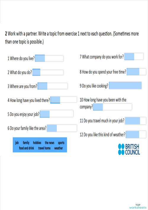 Let's talk- Elementary 20.07.23. Interactive worksheet | TopWorksheets