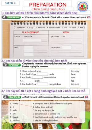 PREPARATION W7. Interactive worksheet | TopWorksheets