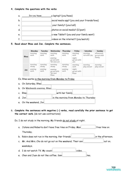WORKSHOP 3 PRIMERO A22. Interactive worksheet | TopWorksheets