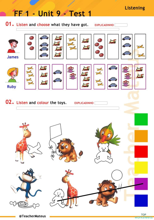 Listening Practice Unit 7 Interactive Worksheet Topworksheets