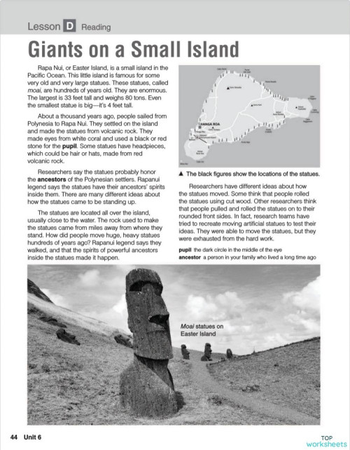 Reference skill and Reading Comprehension. Interactive worksheet ...