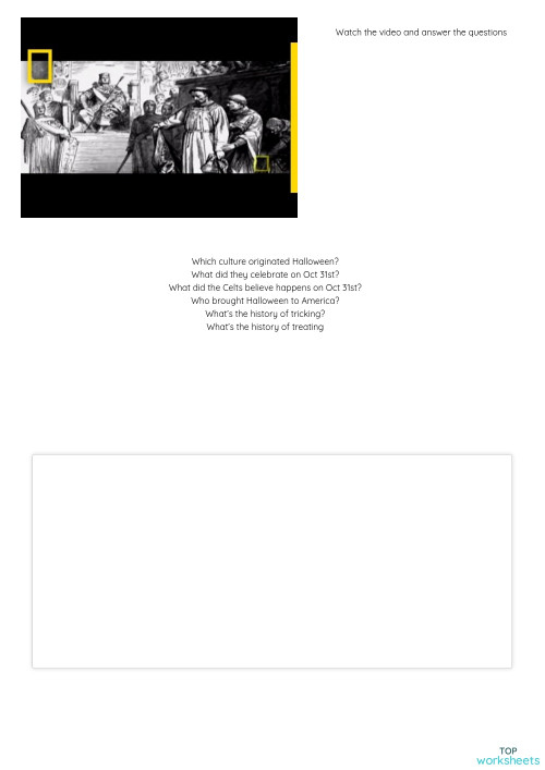 Halloween Hystory. Interactive worksheet | TopWorksheets