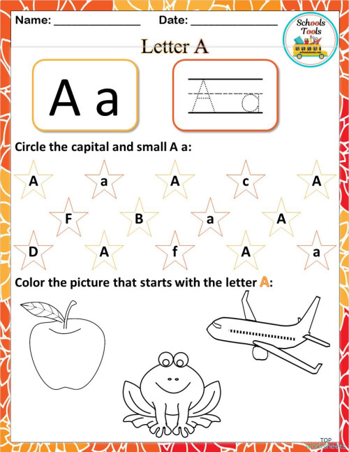Alphabet Activities Aa-Ee. Interactive worksheet | TopWorksheets