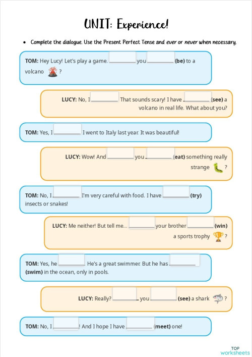 Secundaria: fichas interactivas y ejercicios online | TopWorksheets