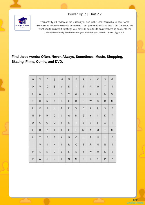 Power Up 2 | Unit 2.2. Interactive worksheet | TopWorksheets
