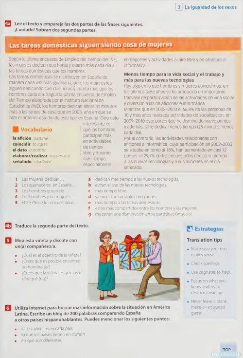 3. La igualdad de sexos 55. Ficha interactiva | TopWorksheets